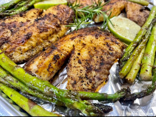Grilled Tilapia Fish recipe with Asparagus | Grilled Tilapia recipe ...